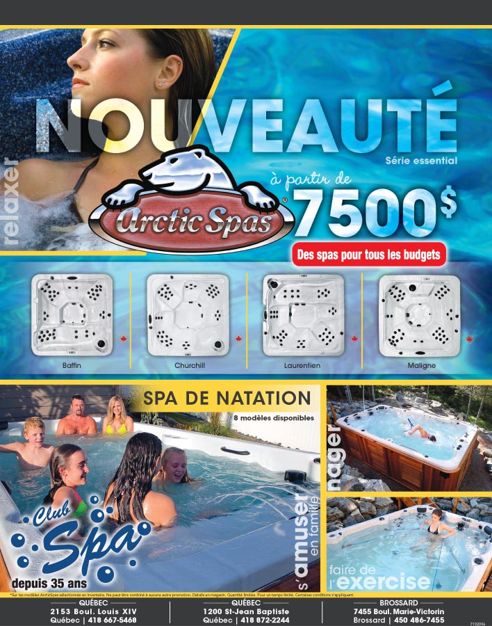 Club Spa - L'endroit idéal pour le Spa au québec - Unique distributeur ...